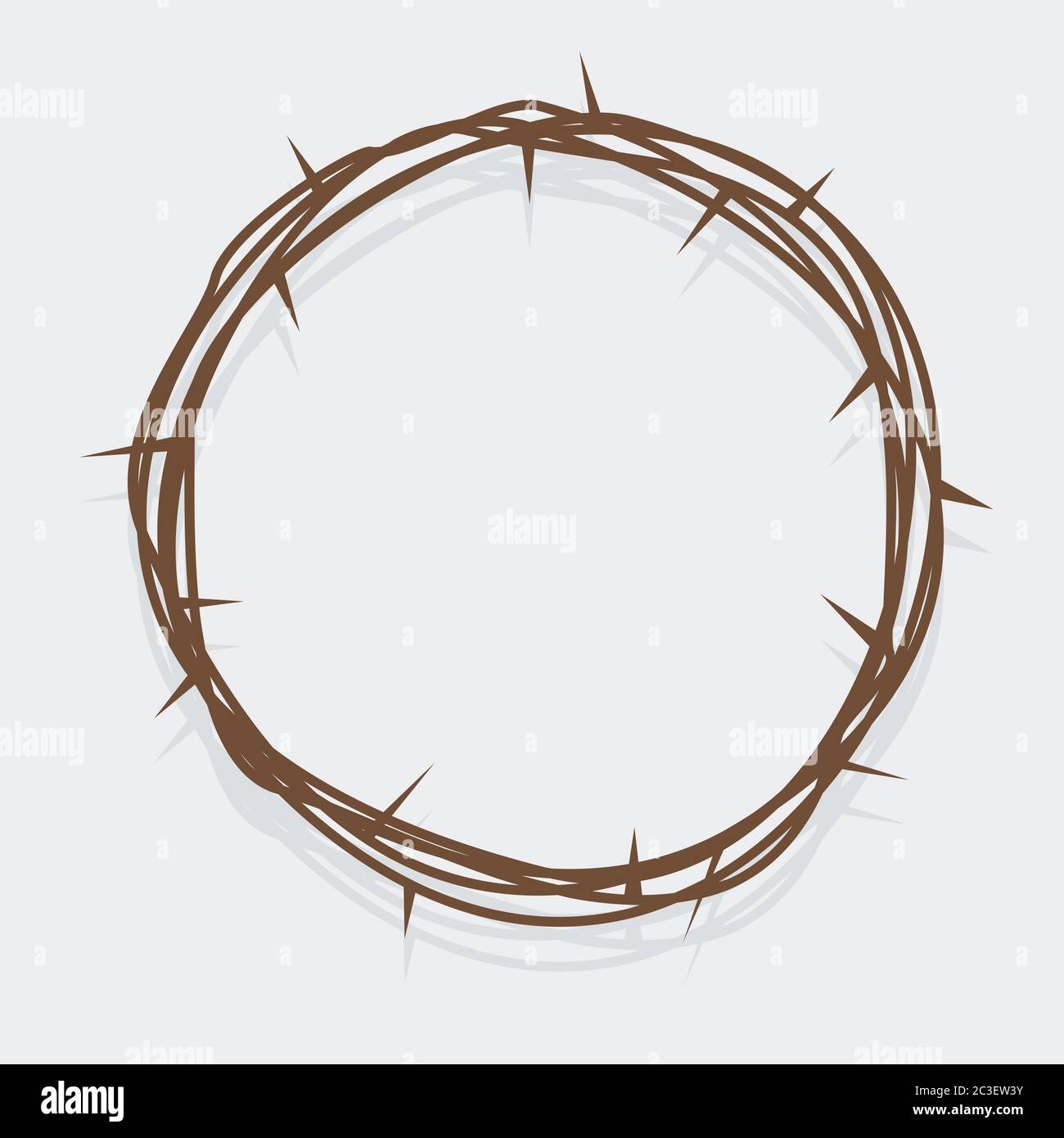 Crown Of Thorns Drawing Step By Step