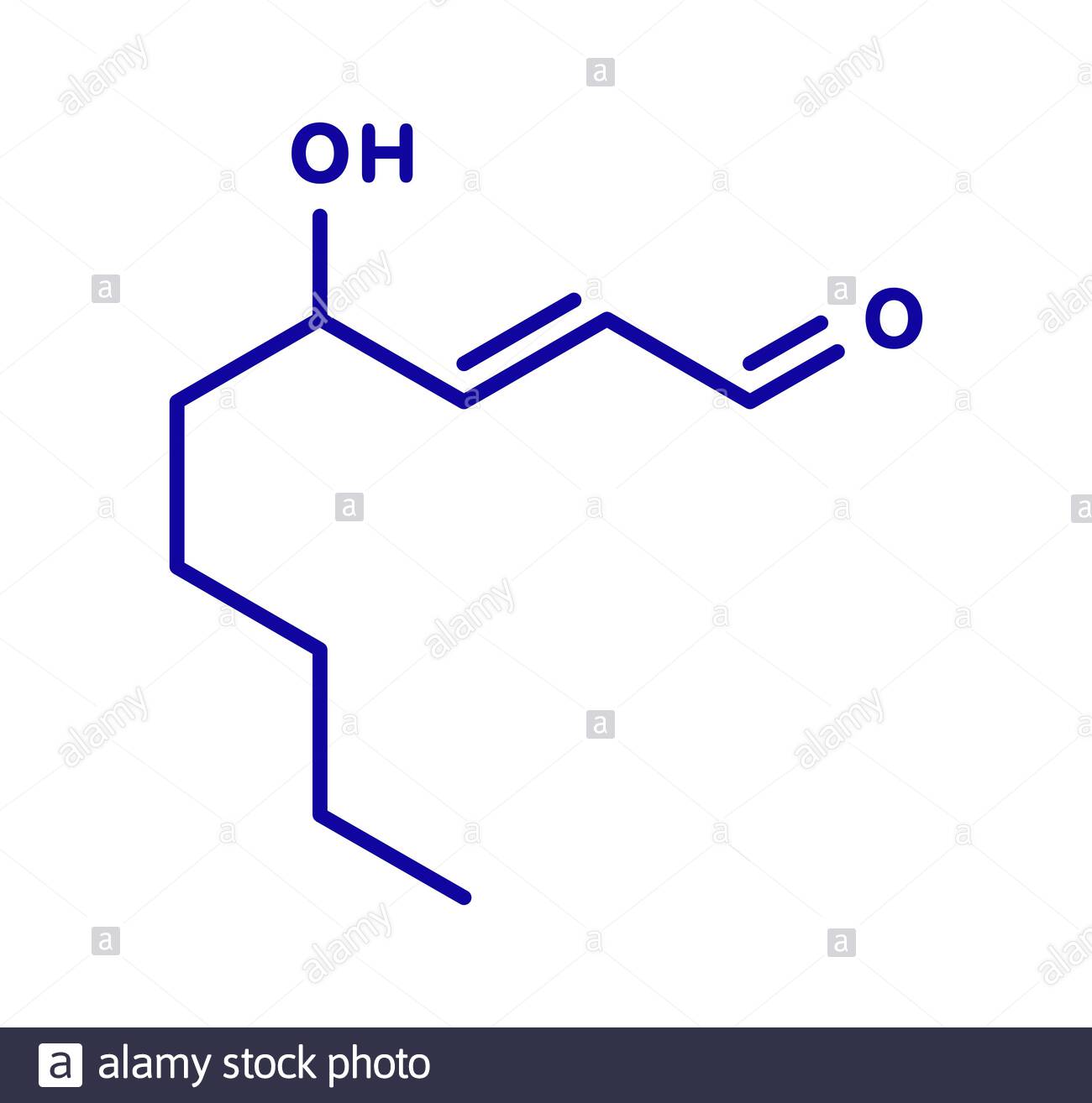 4 Hydroxynonenal Molecule High Resolution Stock Photography and Images ...
