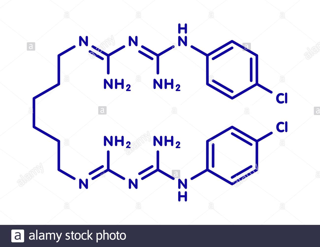 Chlorhexidine Antiseptic Molecule High Resolution Stock Photography and ...
