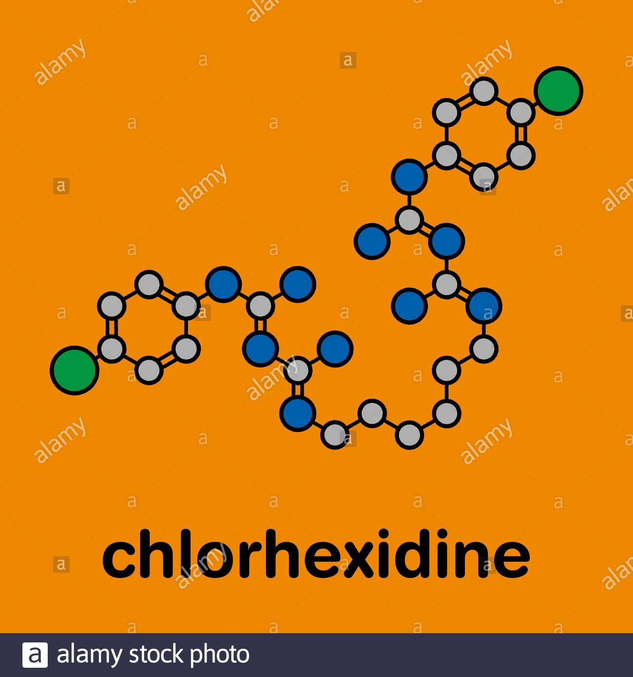 Chlorhexidine Antiseptic Molecule High Resolution Stock Photography and ...