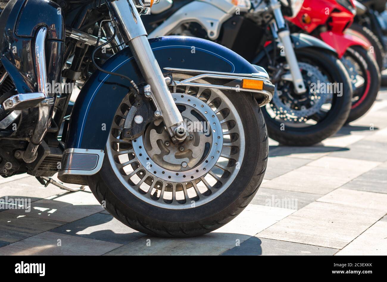 Motorcycle wheel hi-res stock photography and images - Alamy