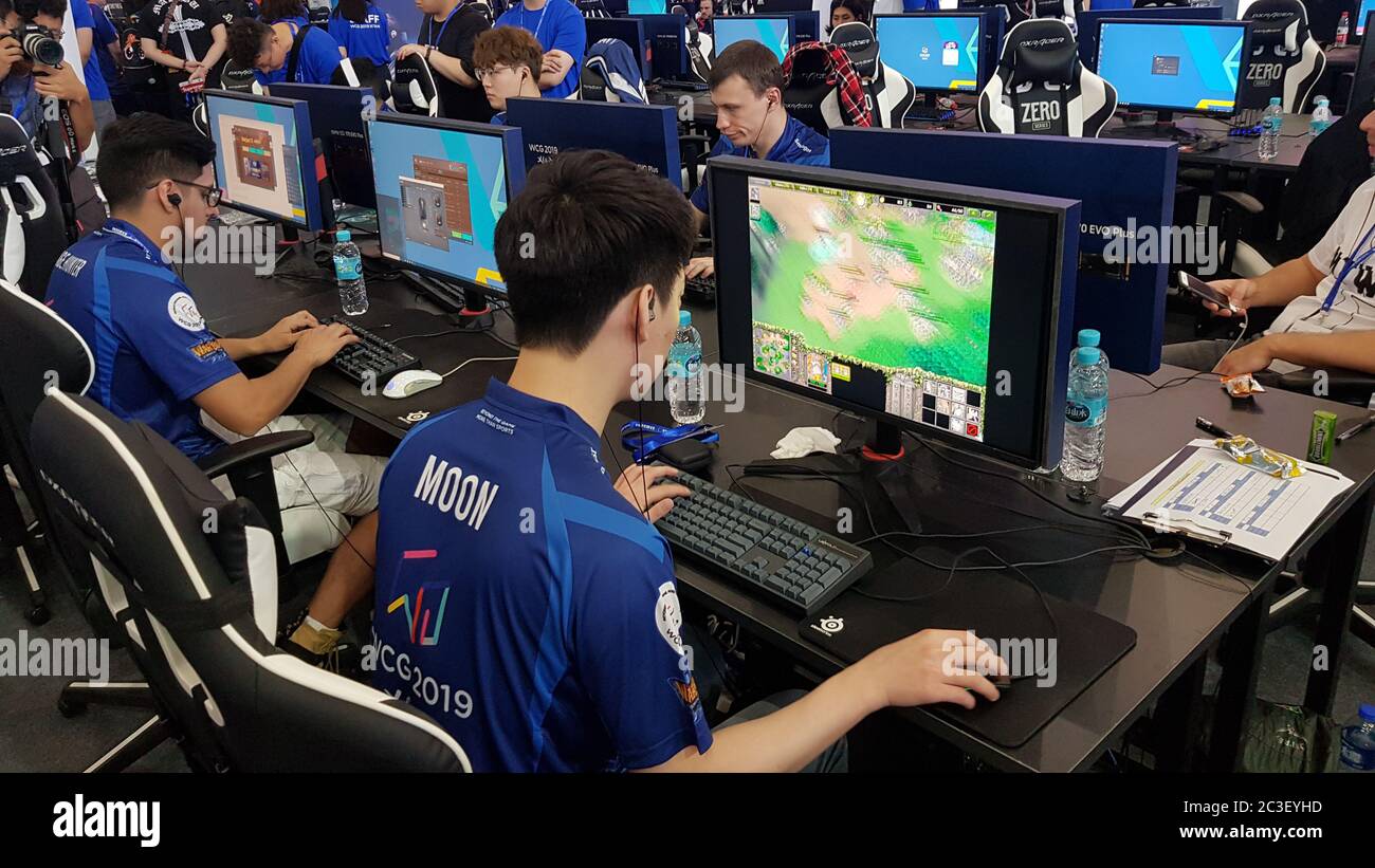 World Cyber Games computer game tournament in Xi'an, China Stock Photo ...