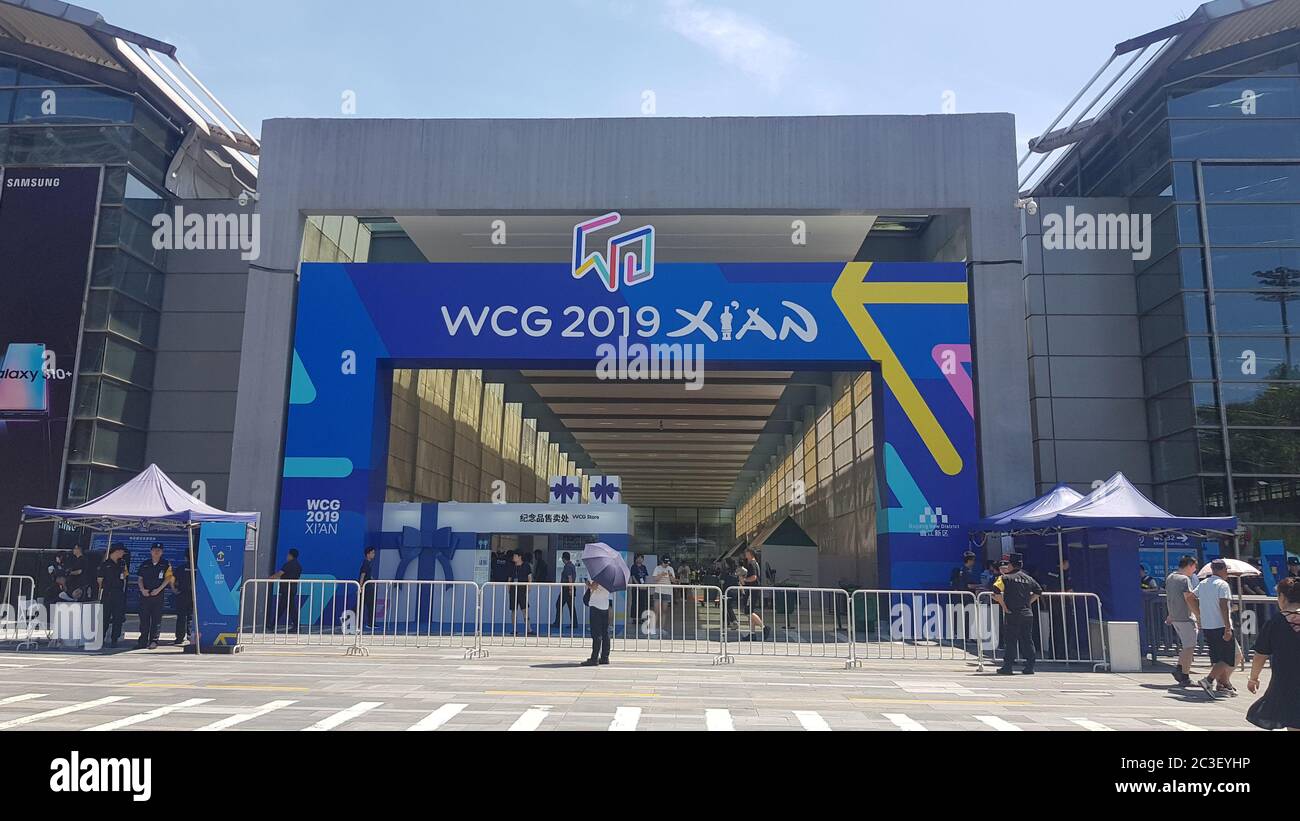 World Cyber Games computer game tournament in Xi'an, China Stock Photo ...