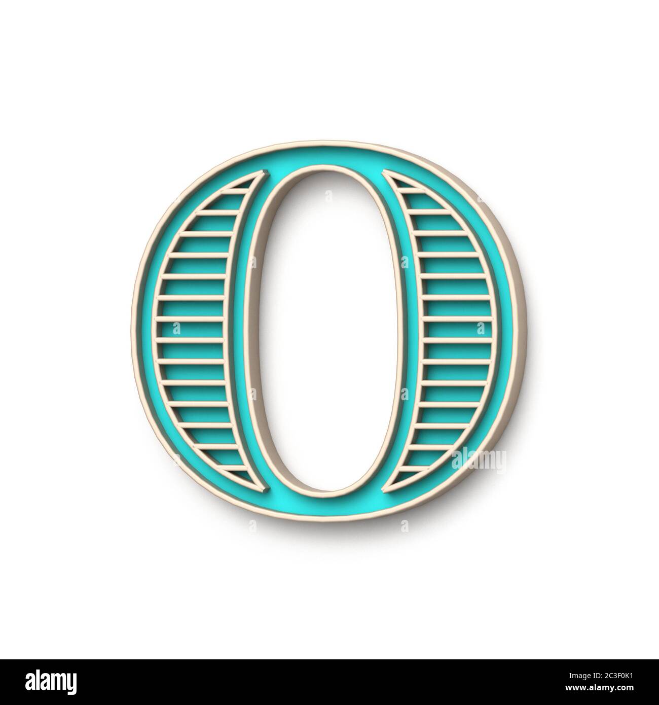 Classic old fashioned font Letter O 3D Stock Photo - Alamy