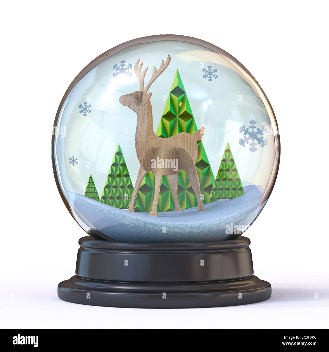 Christmas card magic trees Cut Out Stock Images & Pictures - Alamy