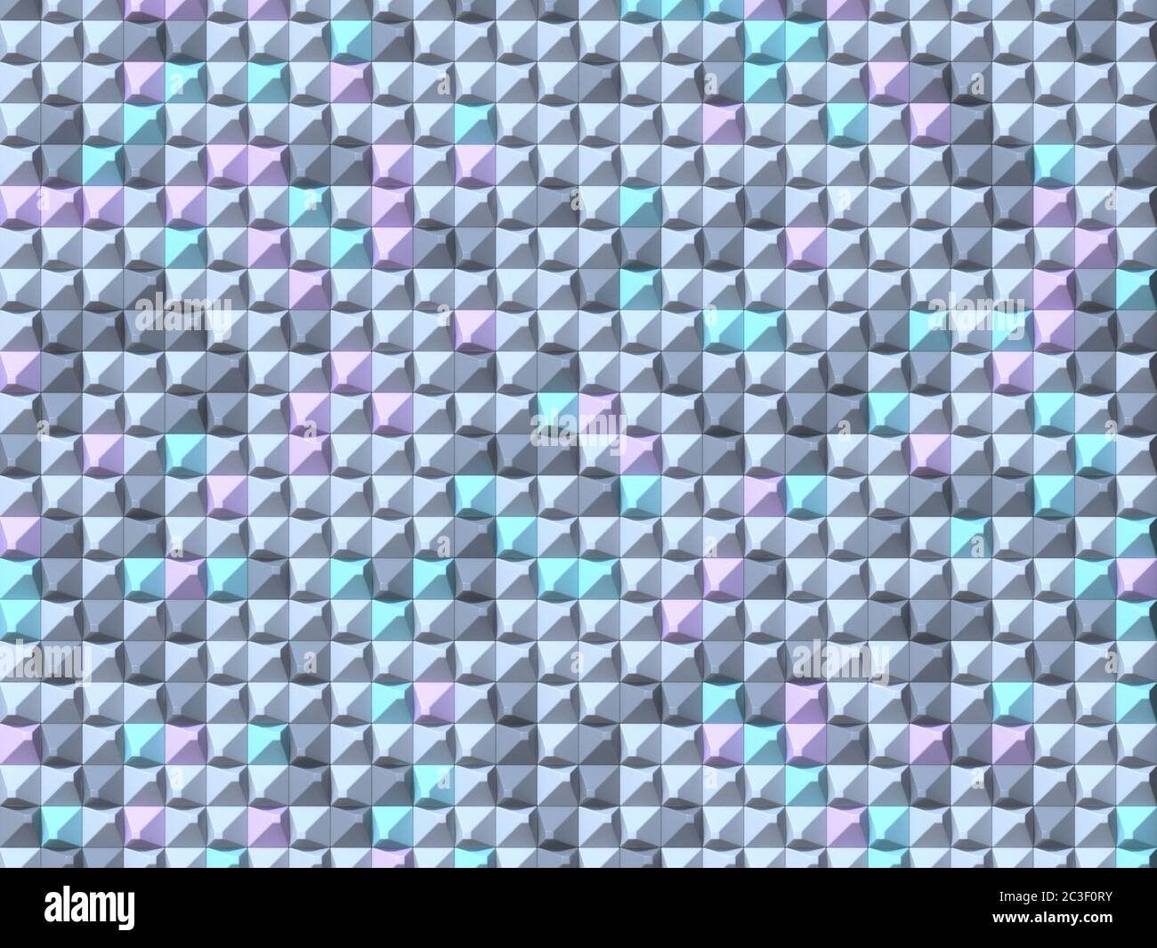 Abstract geometric four pastel color Asymmetrical pyramid background 3D ...