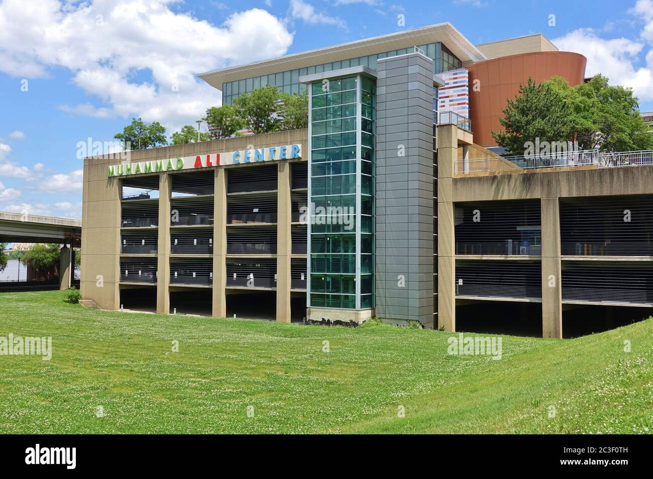 LOUISVILLE, KY -30 MAY 2020- View of the Muhammad Ali Center, a museum ...