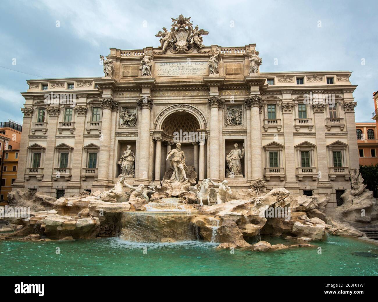 Trevi Fountain is the largest Baroque fountain and most famous ...