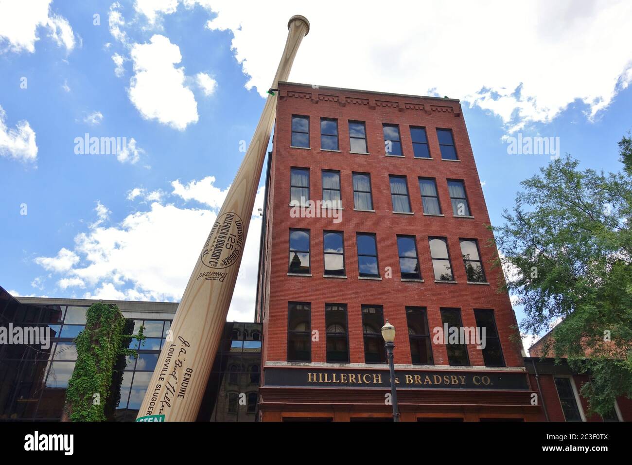 LOUISVILLE, KY -30 MAY 2020- View of the Louisville Slugger Museum ...