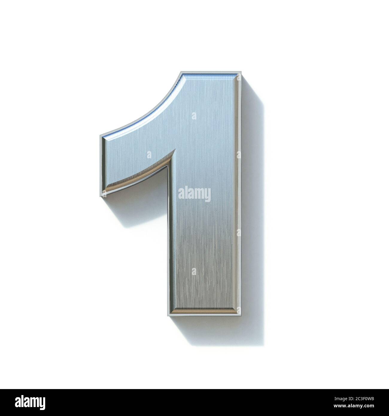 Brushed metal font Number 1 ONE 3D Stock Photo - Alamy Brushed metal font Number 1 ONE 3D Stock Photo - Alamy