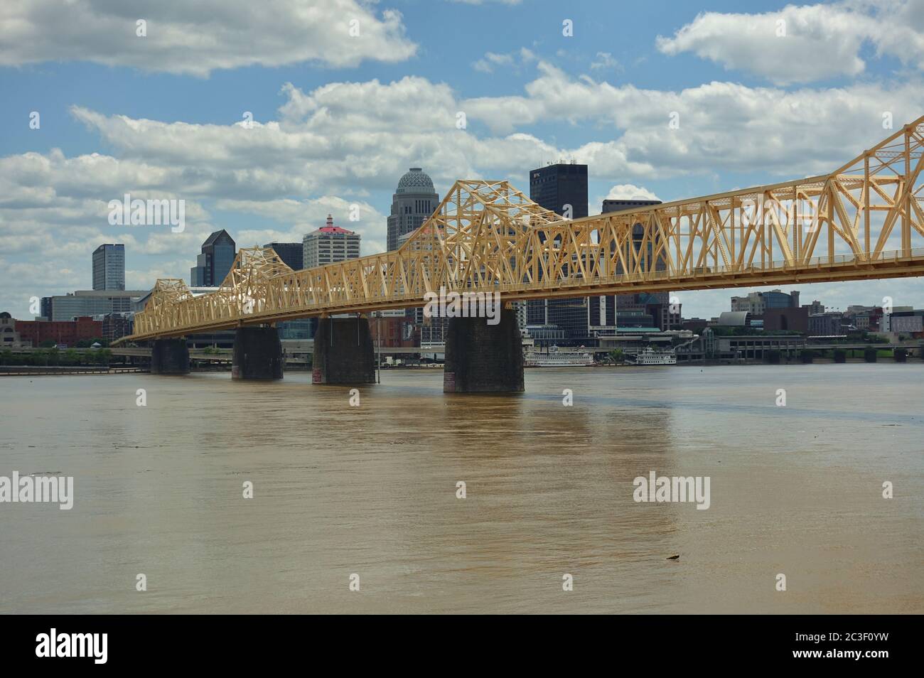LOUISVILLE, KY -30 MAY 2020- View of the George Rogers Clark Memorial ...