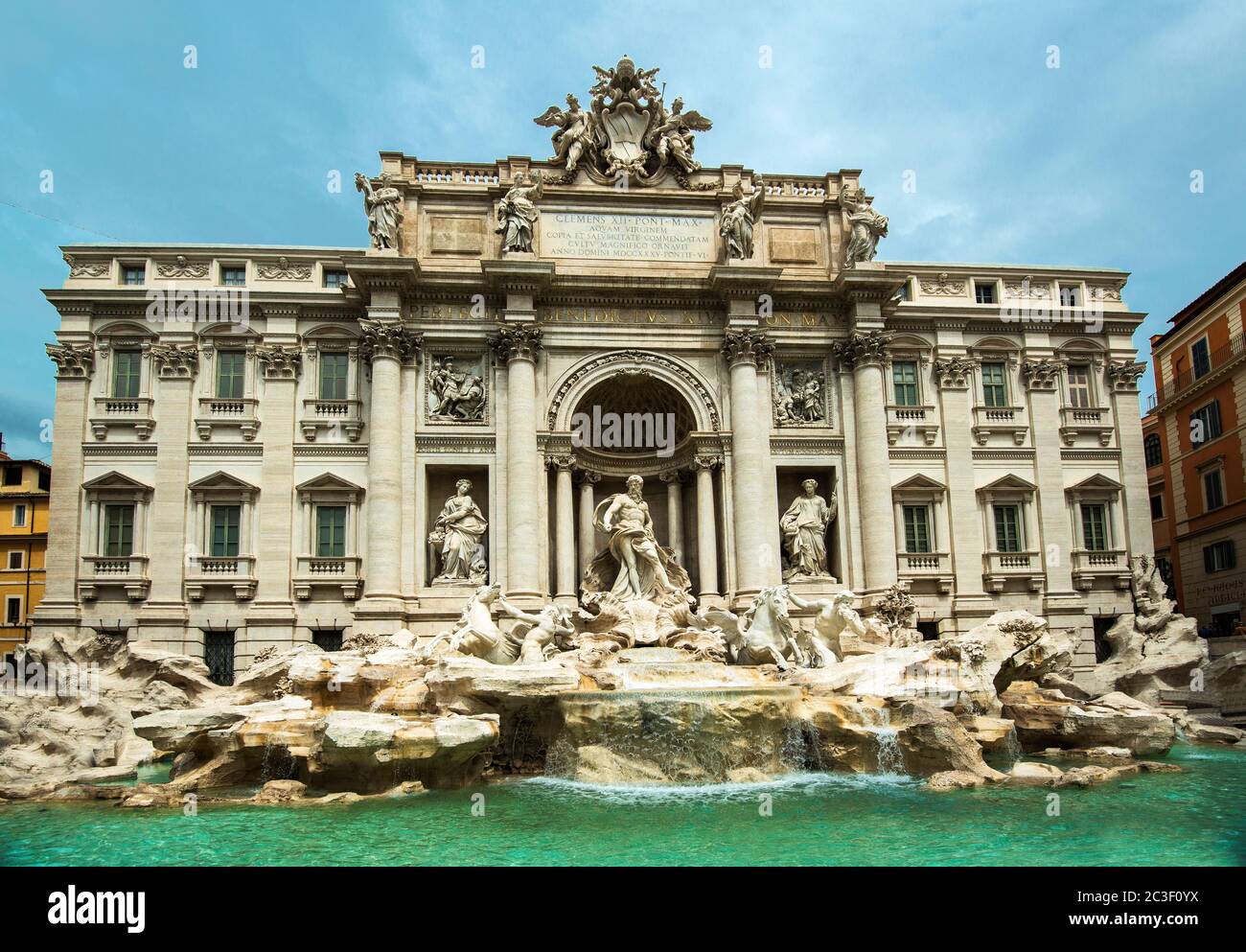 Trevi Fountain is the largest Baroque fountain and most famous ...