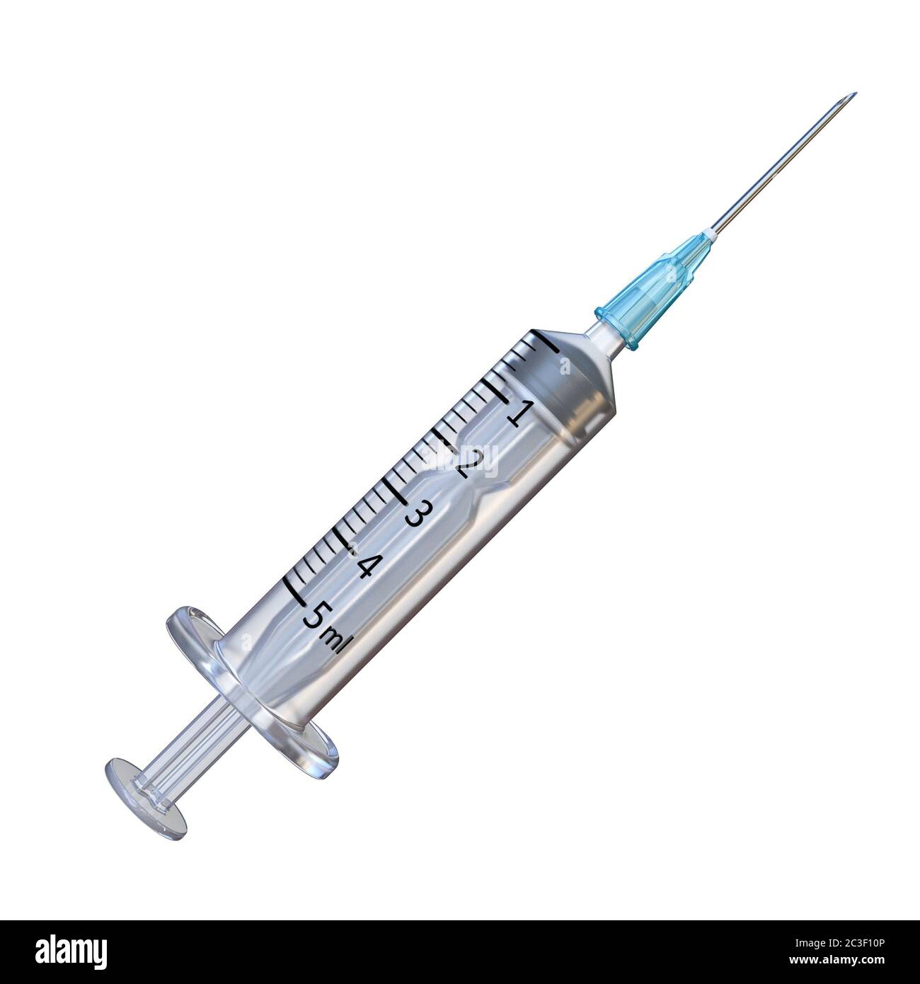 Medical syringe 3D Stock Photo - Alamy