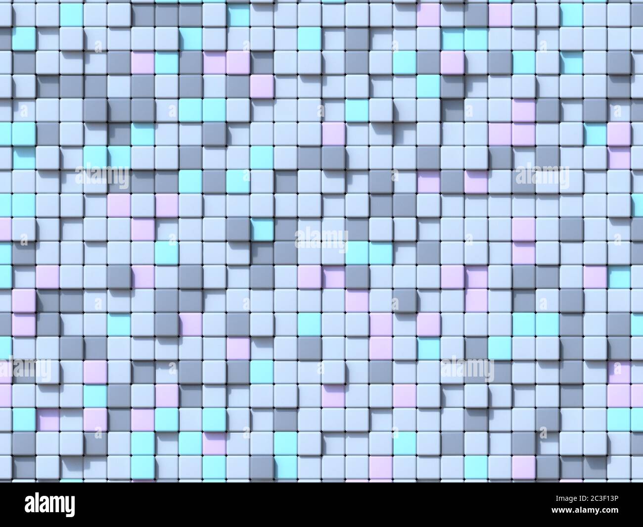 Abstract geometric four pastel color Squares background 3D Stock Photo ...