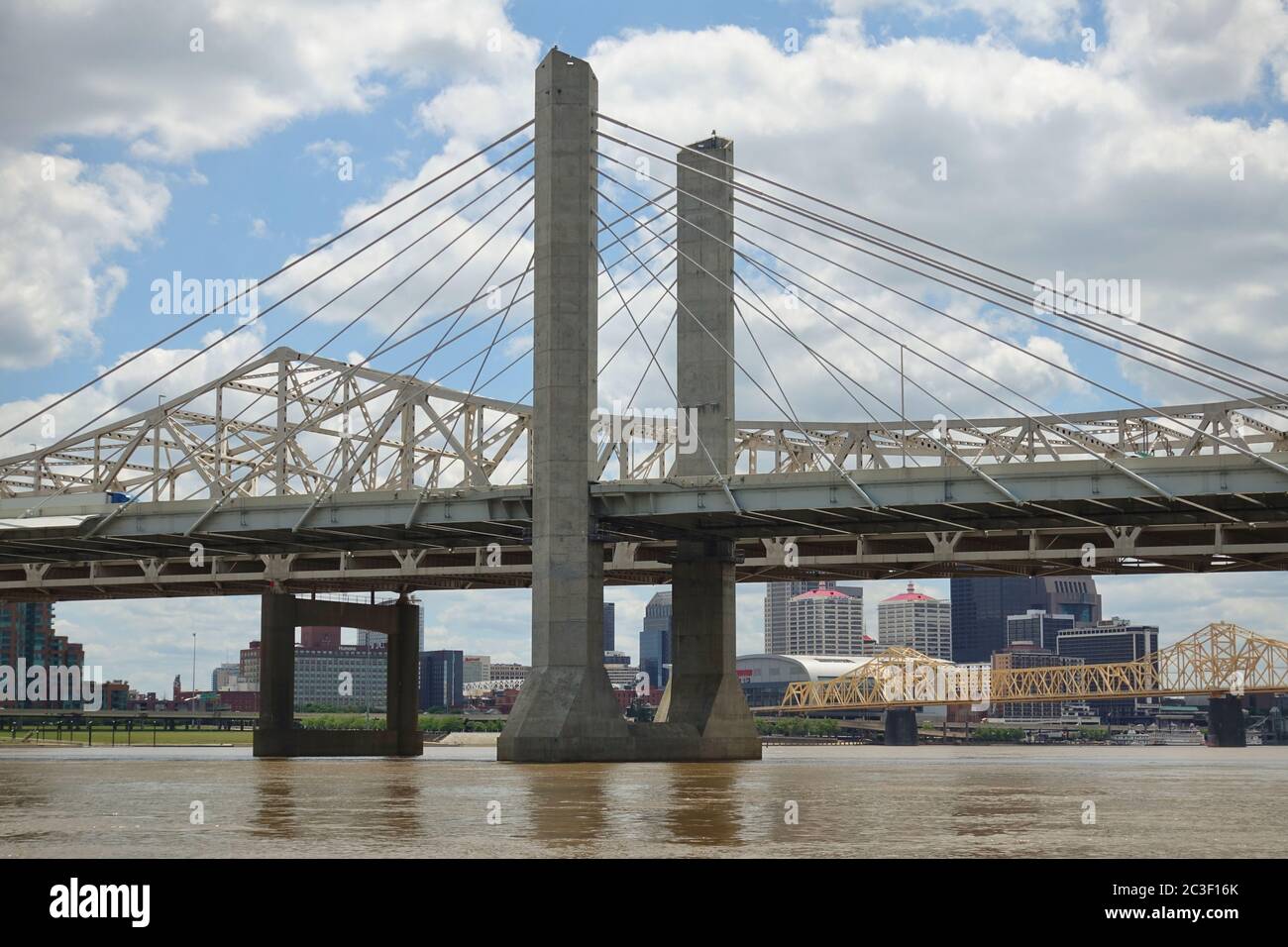 LOUISVILLE, KY -30 MAY 2020- View of the landmark Abraham Lincoln ...