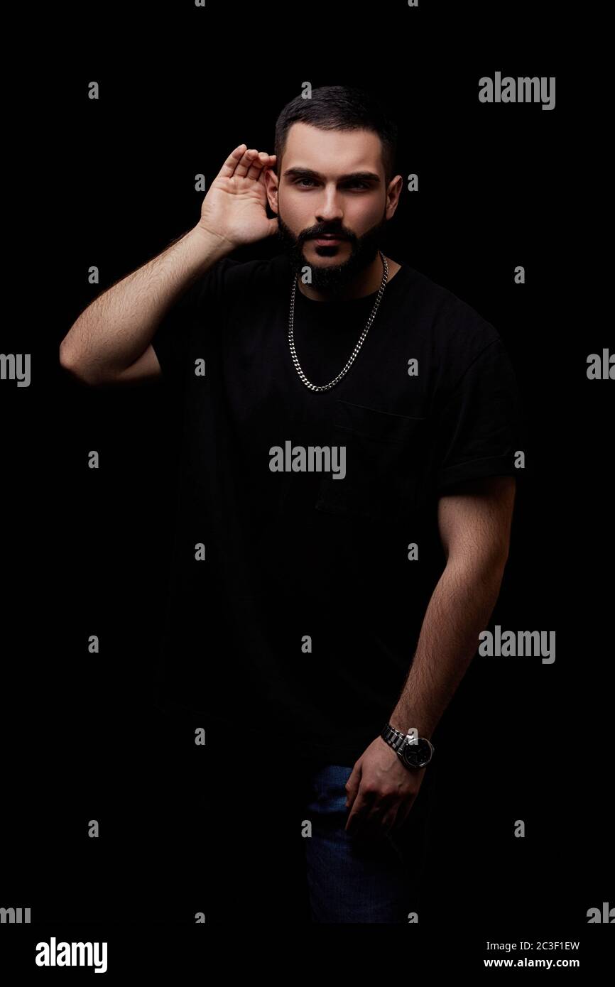 Serious face singer hi-res stock photography and images - Alamy