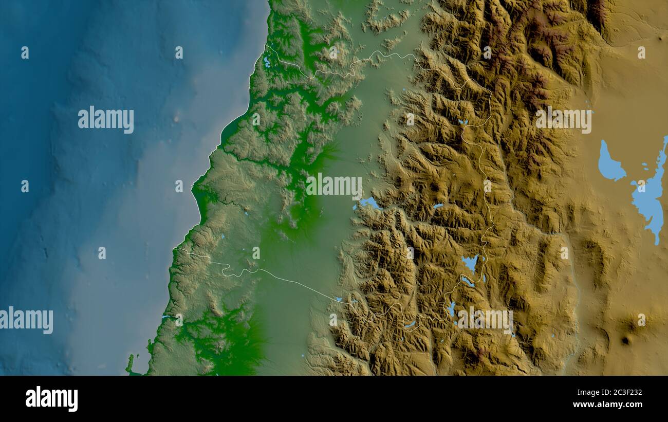 Maule chile map geography hi-res stock photography and images - Alamy