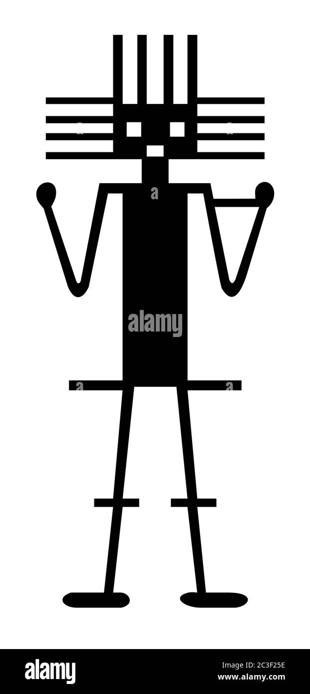 atacama giant geoglyph Stock Photo - Alamy