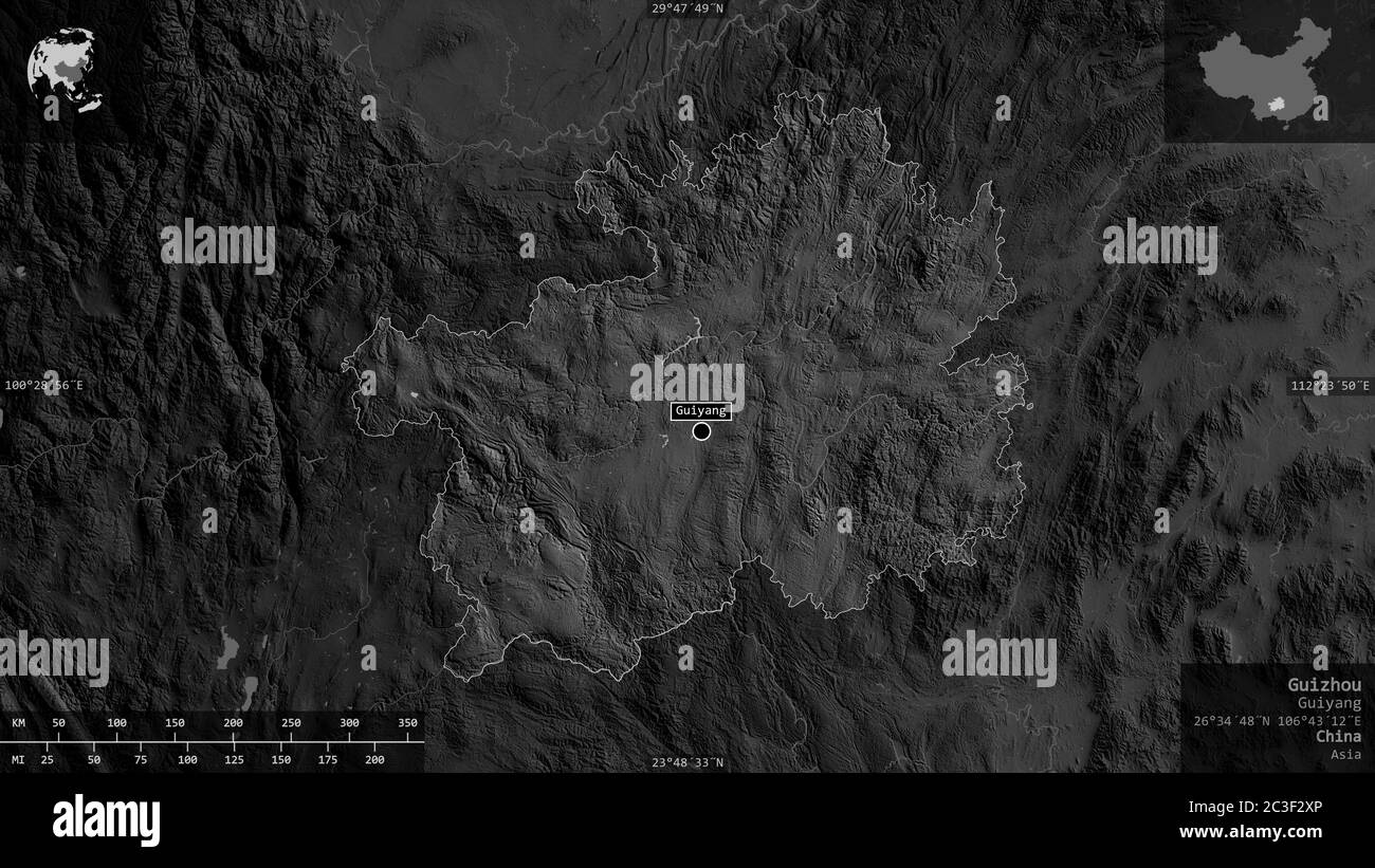 Guiyang map hi-res stock photography and images - Alamy