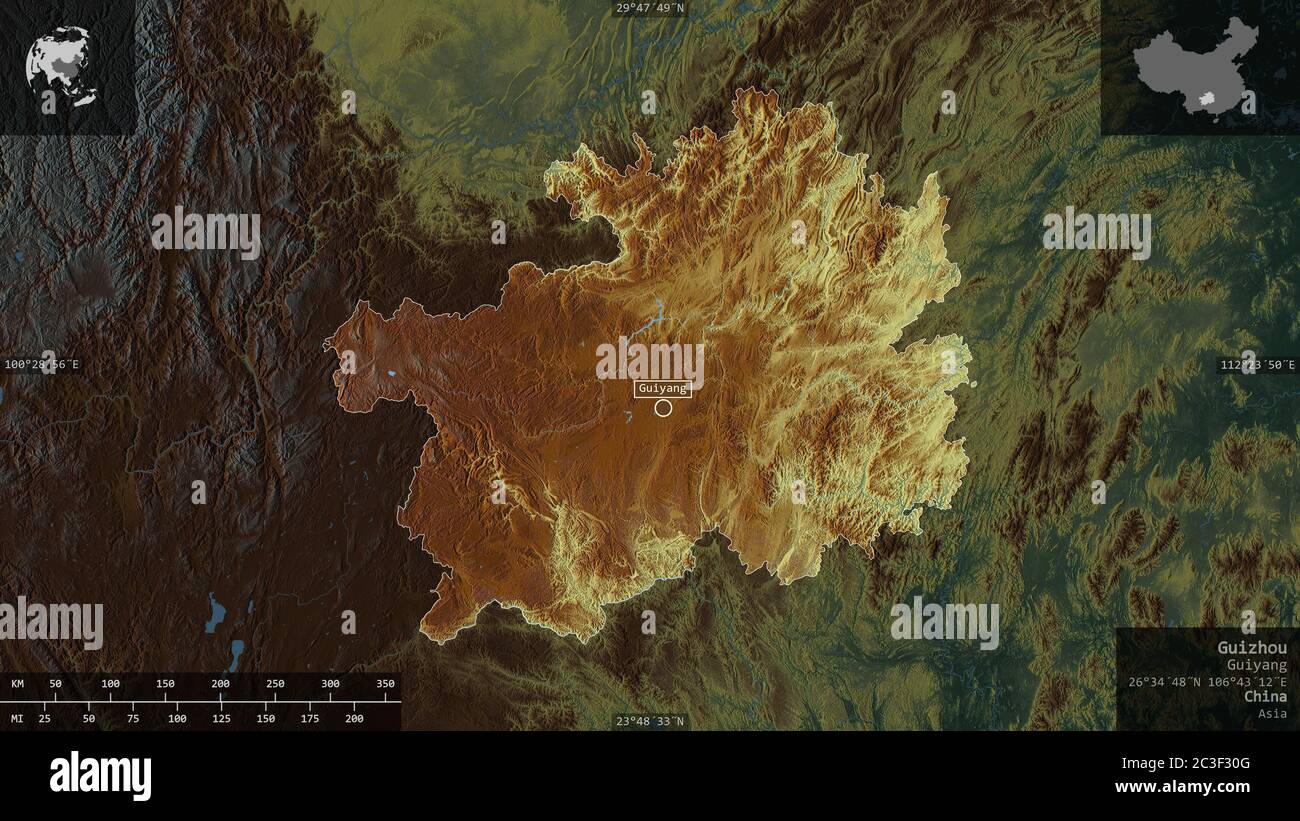 Guiyang map hi-res stock photography and images - Alamy