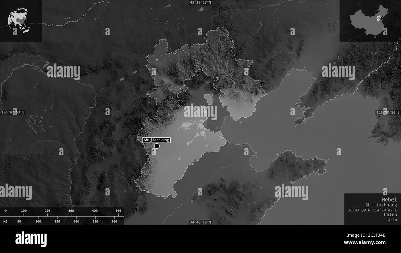 Map of shijiazhuang hi-res stock photography and images - Alamy