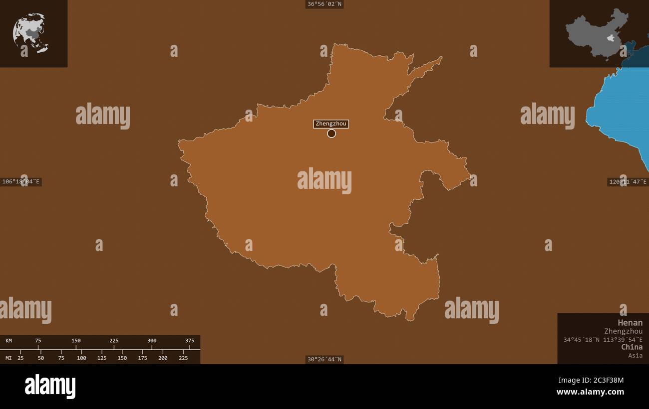 Map Henan Province China High Resolution Stock Photography and Images ...
