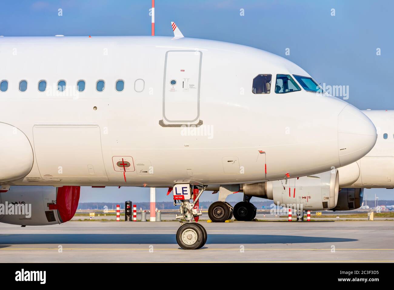 Detail view of an airplane nose Stock Photo - Alamy