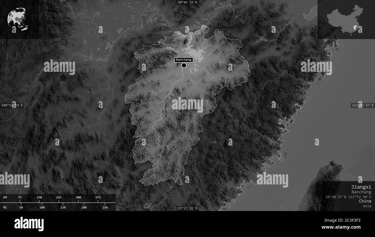 Jiangxi china asia map hi-res stock photography and images - Alamy