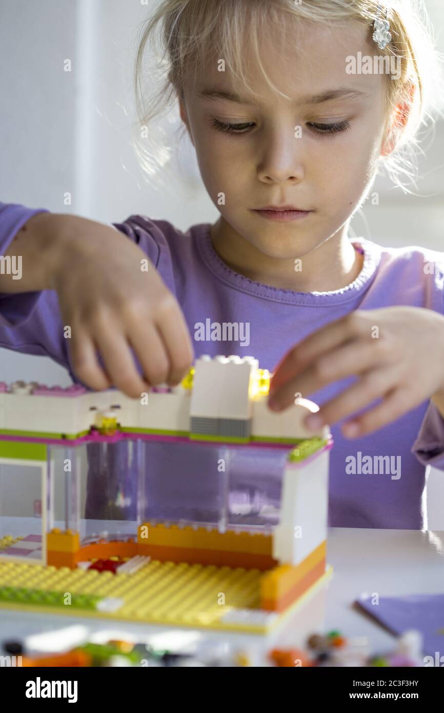 Children playing lego hi-res stock photography and images - Alamy