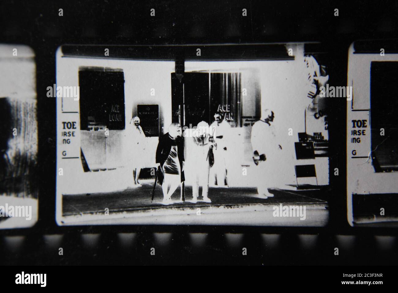 Fine 70s vintage contact print black and white extreme photography of a ...