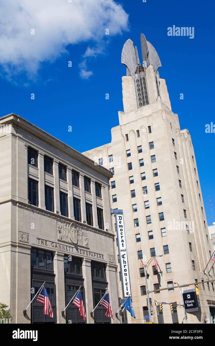 Times Square Tower, Rochester, New York State, USA Stock Photo - Alamy