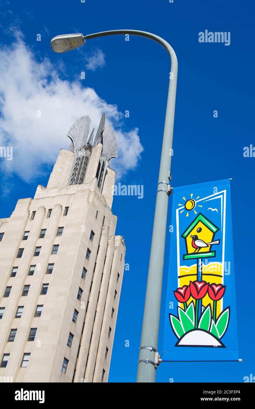 Times Square Tower, Rochester, New York State, USA Stock Photo - Alamy