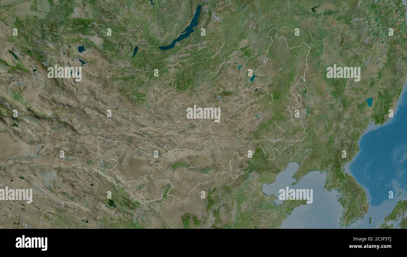 Nei mongol outline map hi-res stock photography and images - Alamy