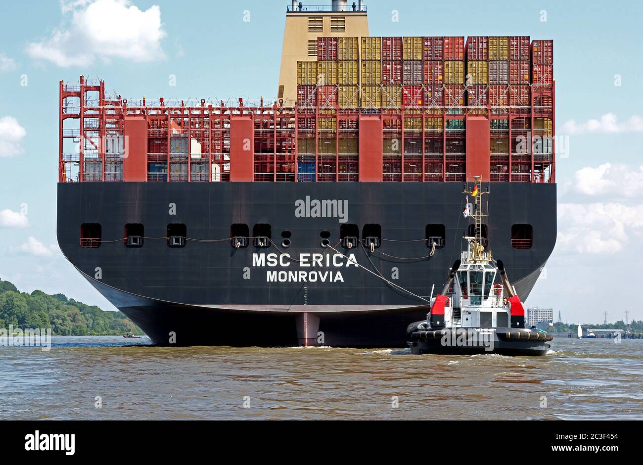 Containership MSC ERICA Stock Photo - Alamy