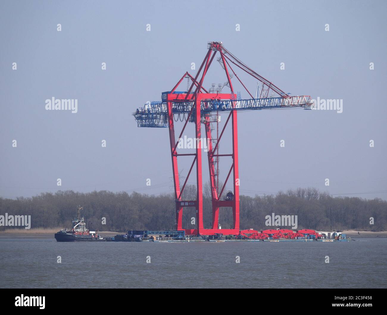 container loading bridge Stock Photo - Alamy