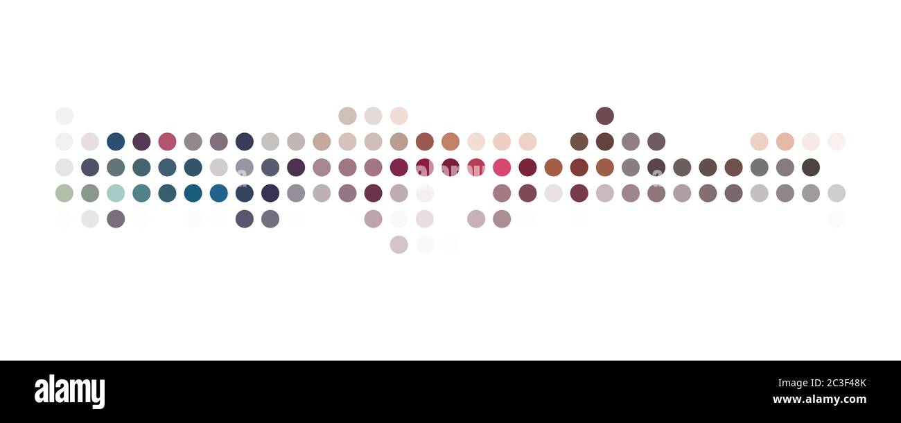 Abstract modern dot panorama design background illustration Stock Photo ...