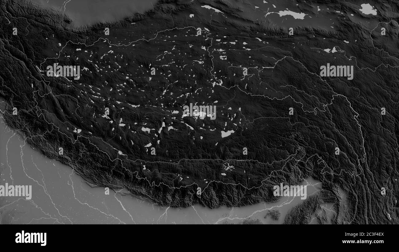 Tibet autonomous region map hi-res stock photography and images - Alamy