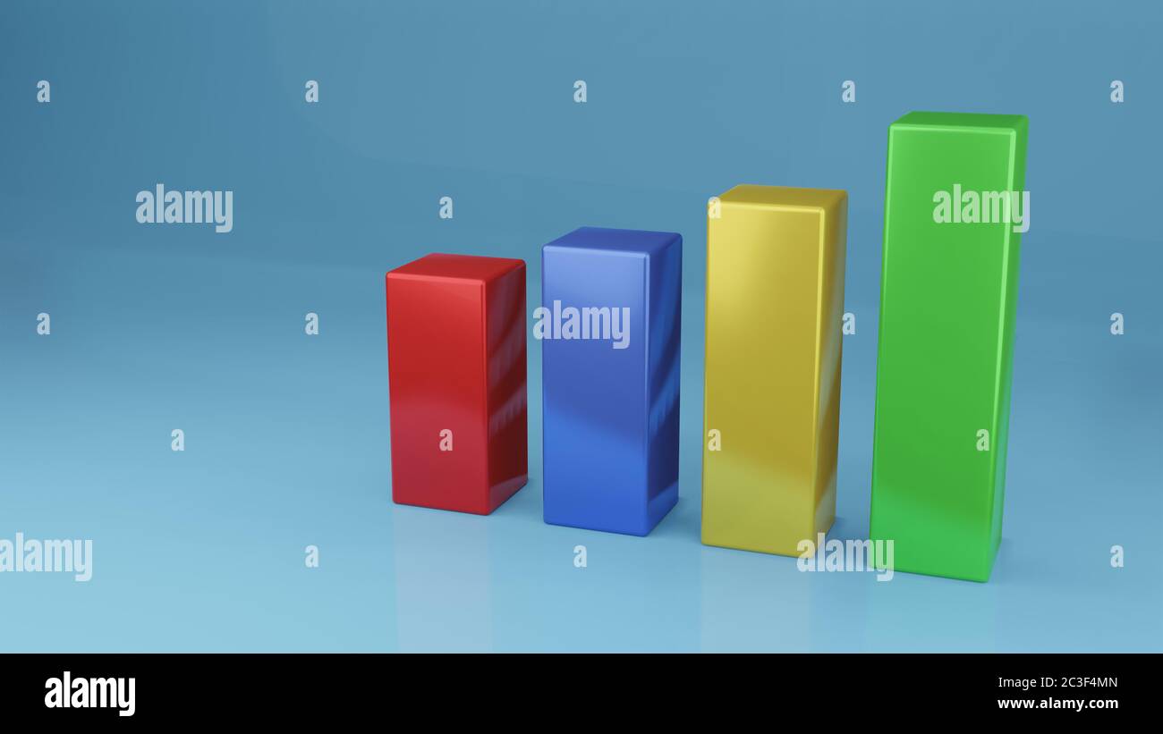 3d business Graph and diagram chart business concept Stock Photo - Alamy