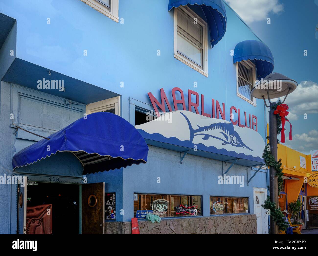 Marlin Club in Avalon Stock Photo - Alamy