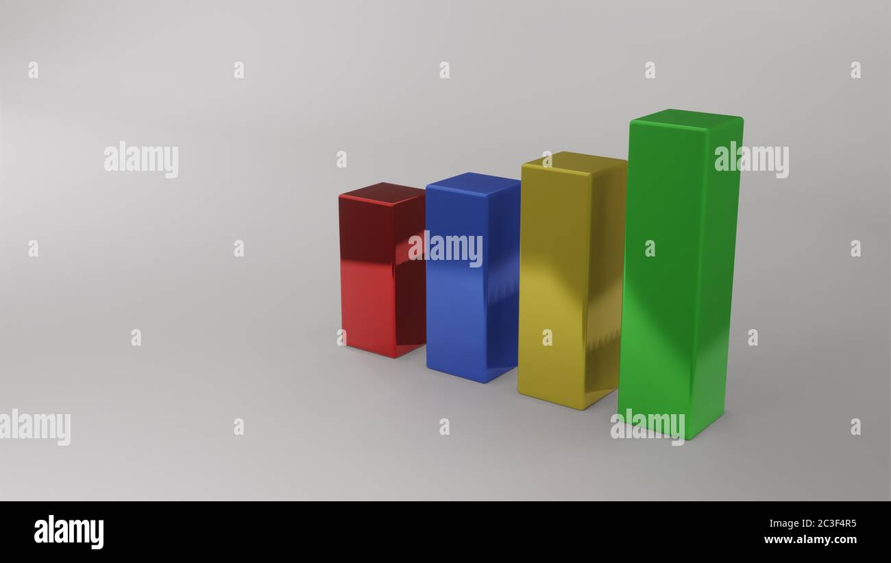 3d business Graph and diagram chart business concept Stock Photo - Alamy