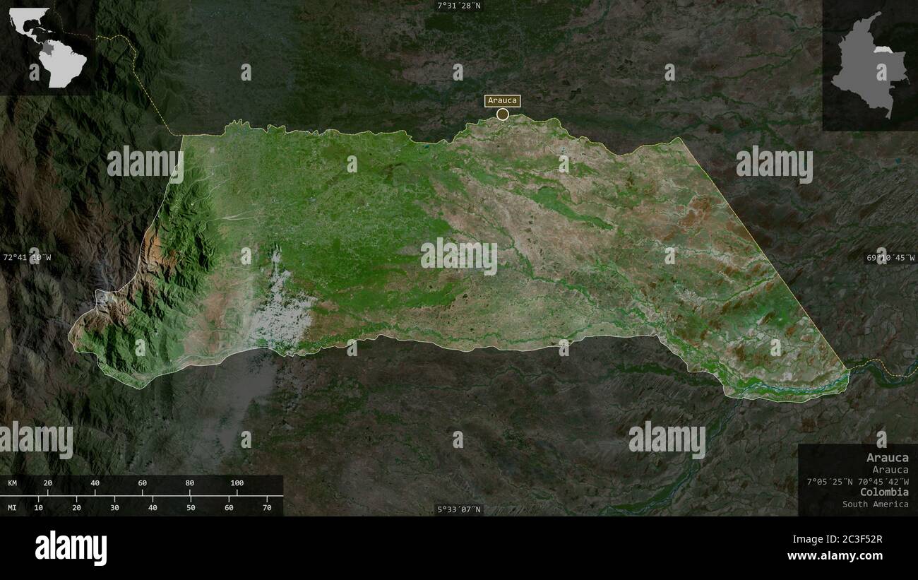 Arauca map hi-res stock photography and images - Alamy