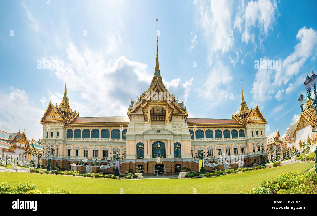 Panorama of Grand Palace complex in Bangkok Stock Photo - Alamy