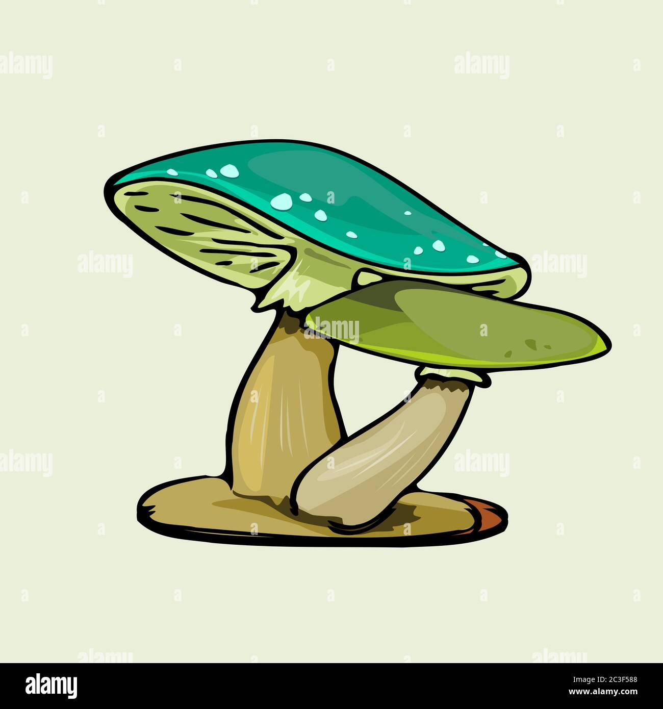 green color mushroom Stock Photo - Alamy