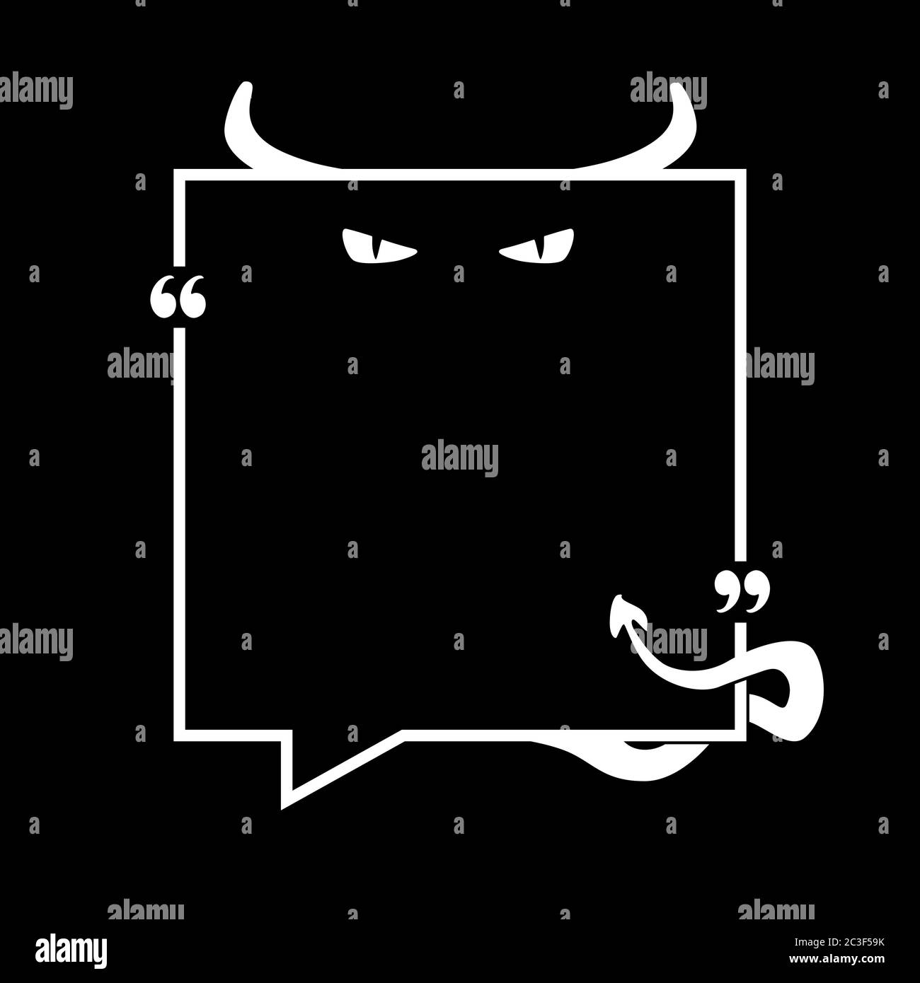 Angry speech bubble hi-res stock photography and images - Alamy