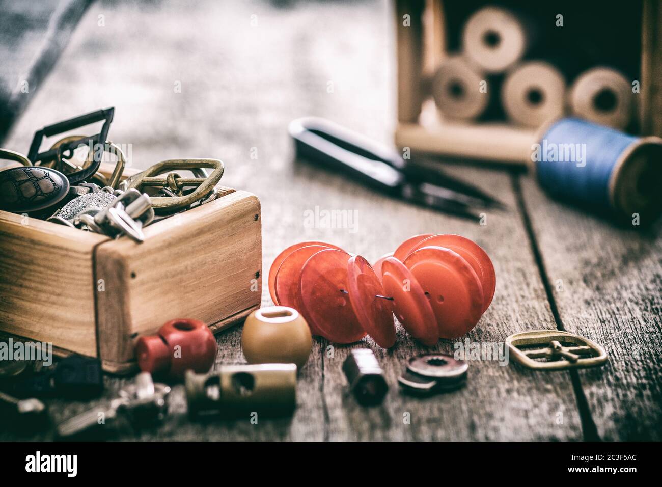 sewing fittings for sewing Stock Photo - Alamy