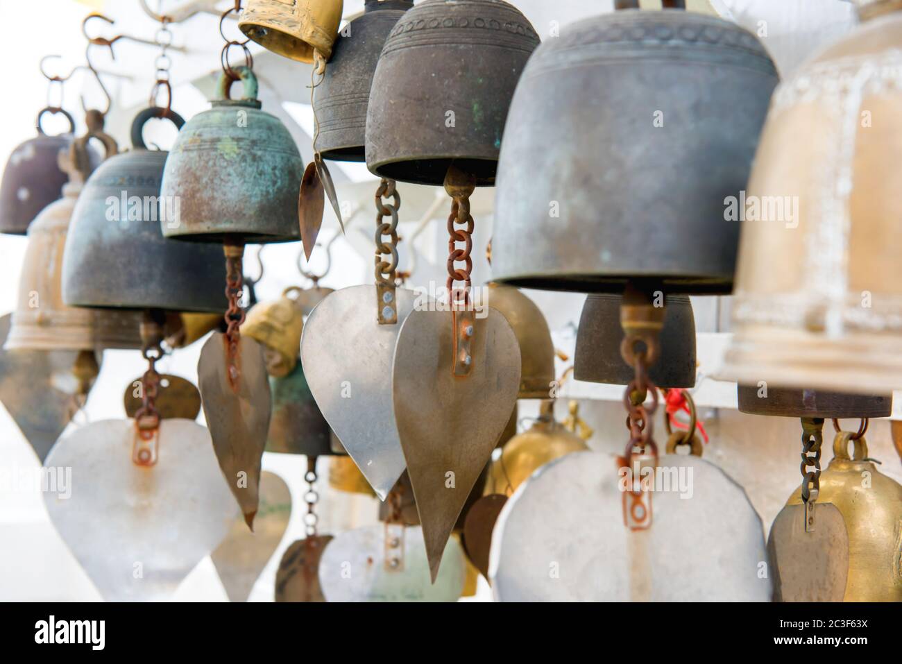 Buddhist temple bells hi-res stock photography and images - Alamy