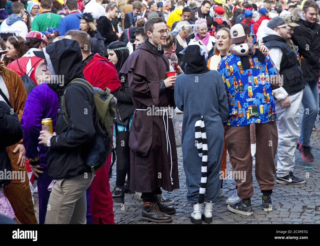 Carnival, Duesseldorf, North Rhine-Westphalia, Germany, Europe Stock ...