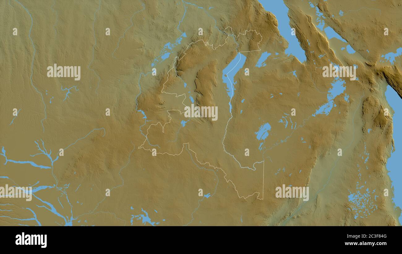 Haut-Katanga, province of Democratic Republic of the Congo. Colored ...