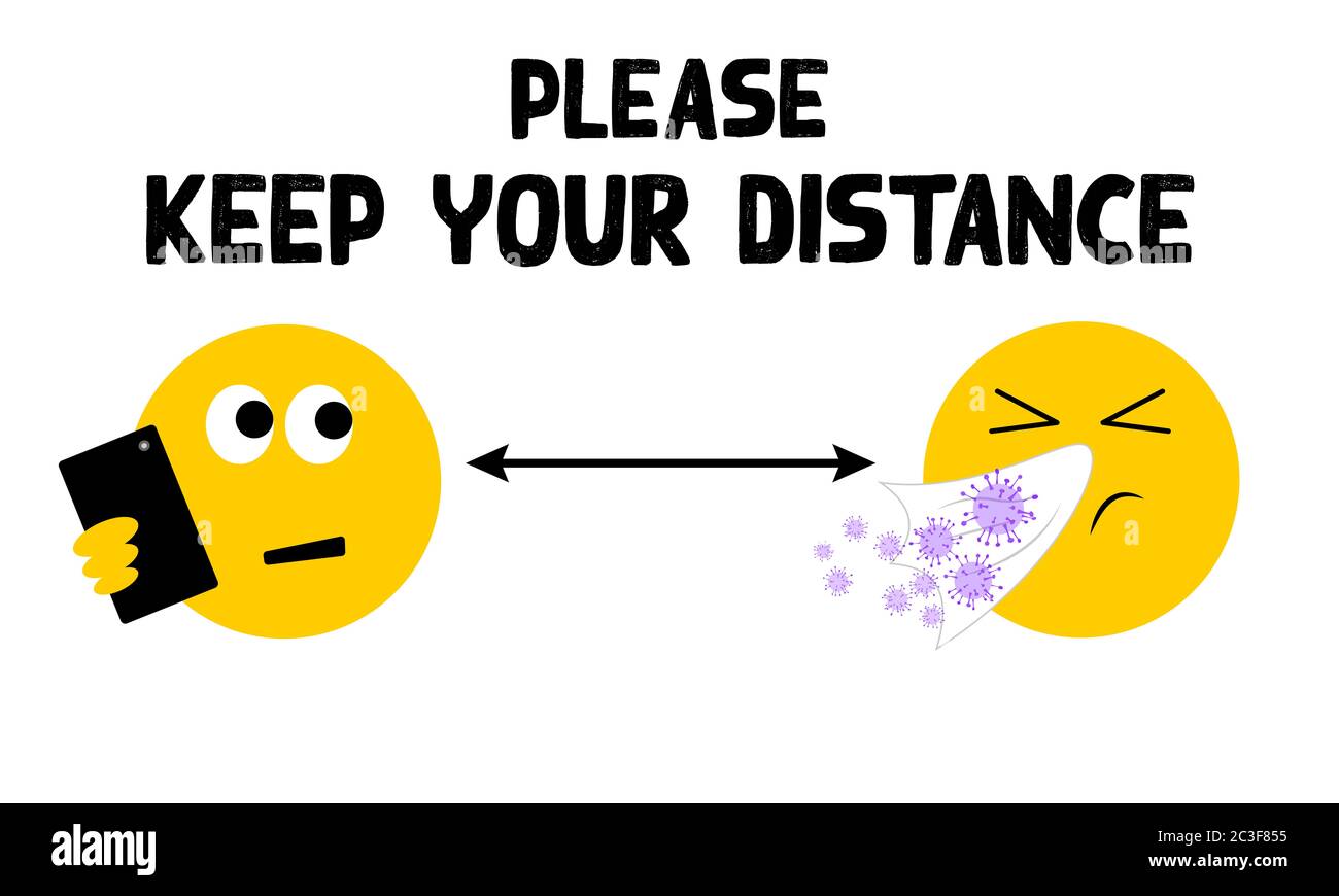 please keep your distance, Coronavirus, covid19, social distancing, two ...