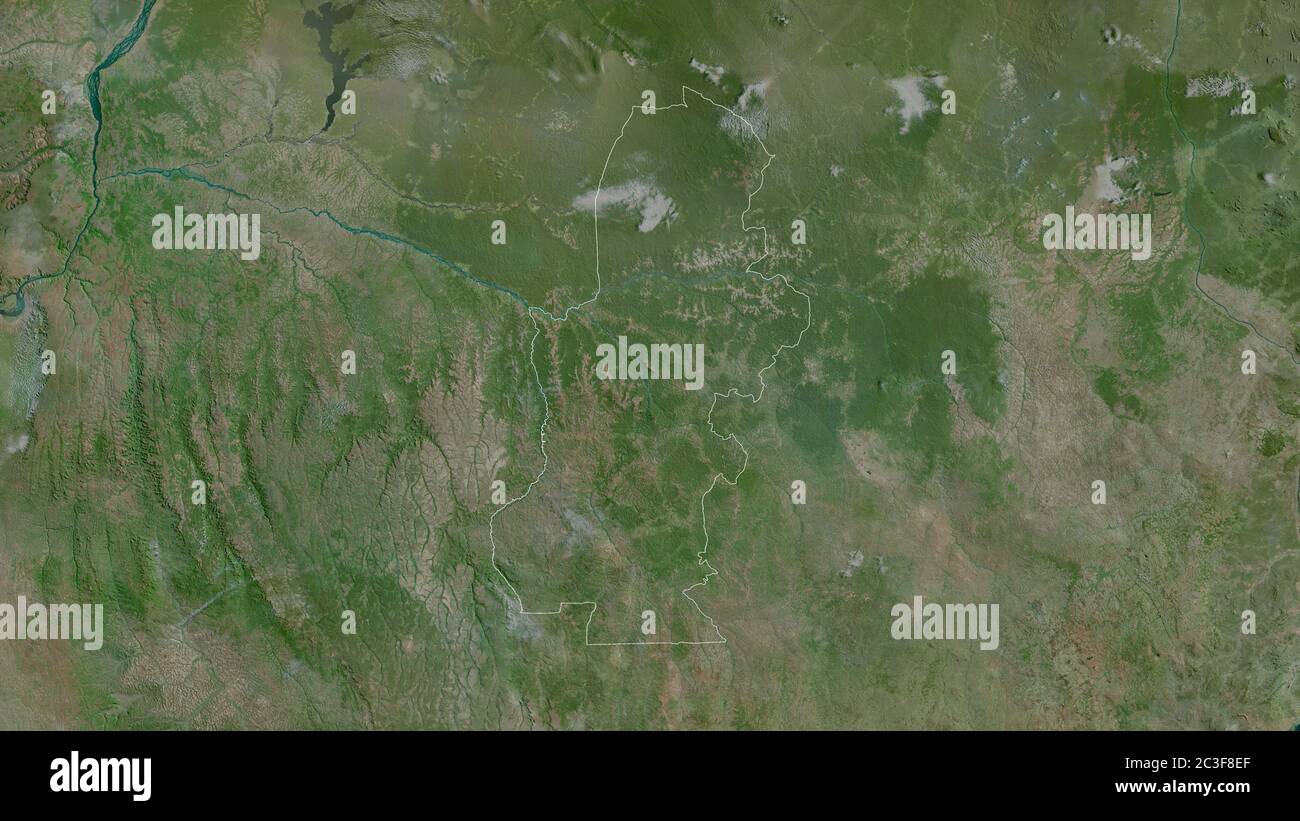 Kasaï, province of Democratic Republic of the Congo. Satellite imagery ...